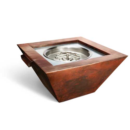 Copper Bowl Series Smooth Sierra Model - Aspen Fireplace & Patio